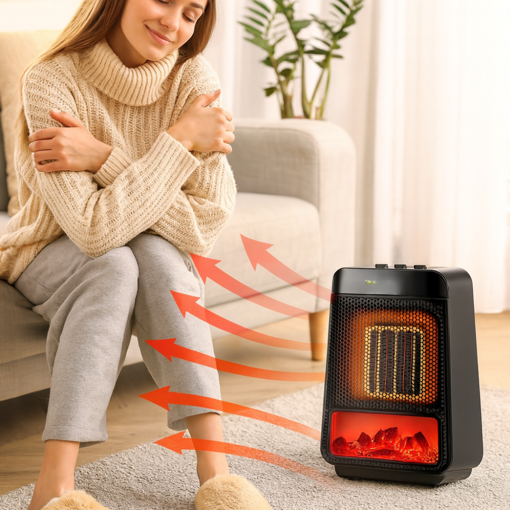 Electric Room Heater Compact Adjustable Energy Efficient Heater ...